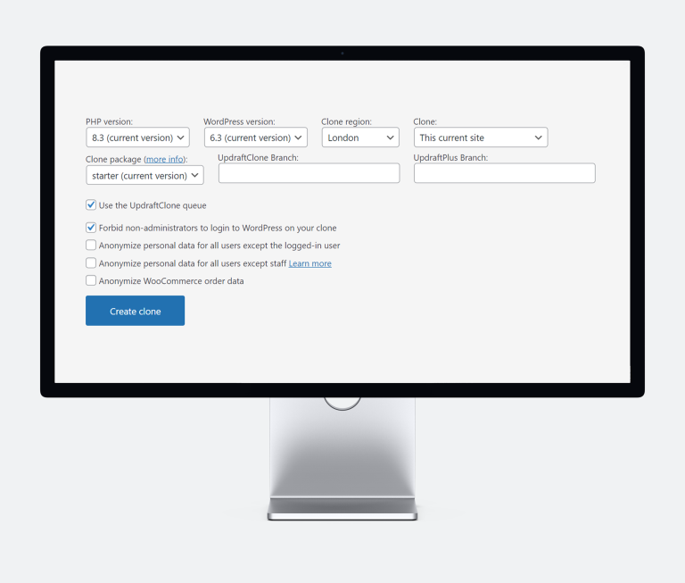 WordPress Staging Plugin | UpdraftClone - TeamUpdraft