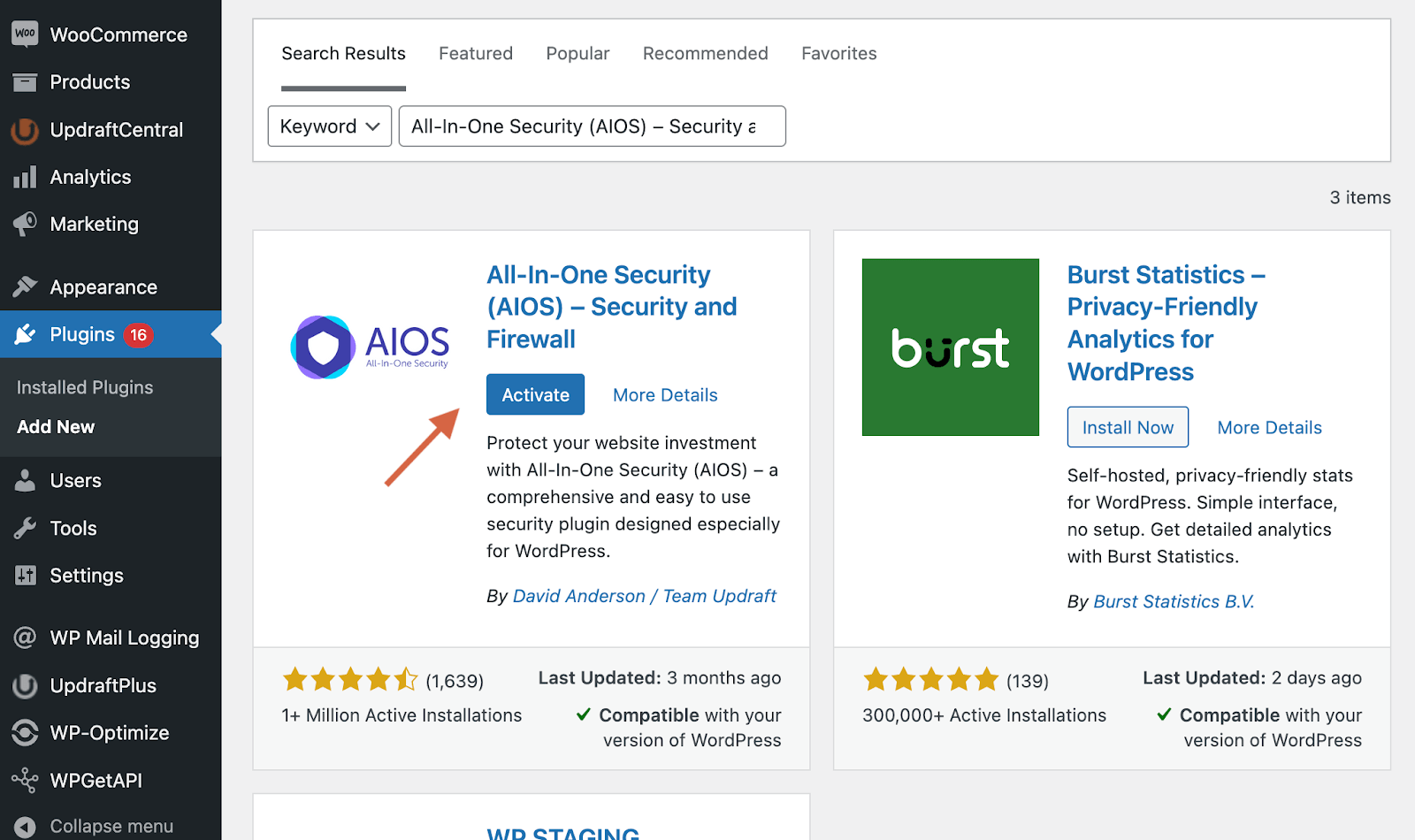How to Install All-In-One Security (AIOS) Free Plugin - TeamUpdraft