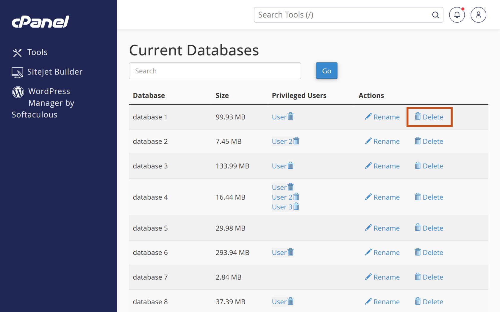 How to delete a database in phpMyAdmin (safely and correctly) - TeamUpdraft